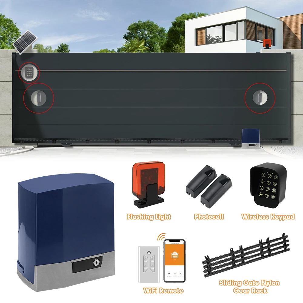K2208 1000kg Rack Drive Sliding Electric Slide Gate Opener