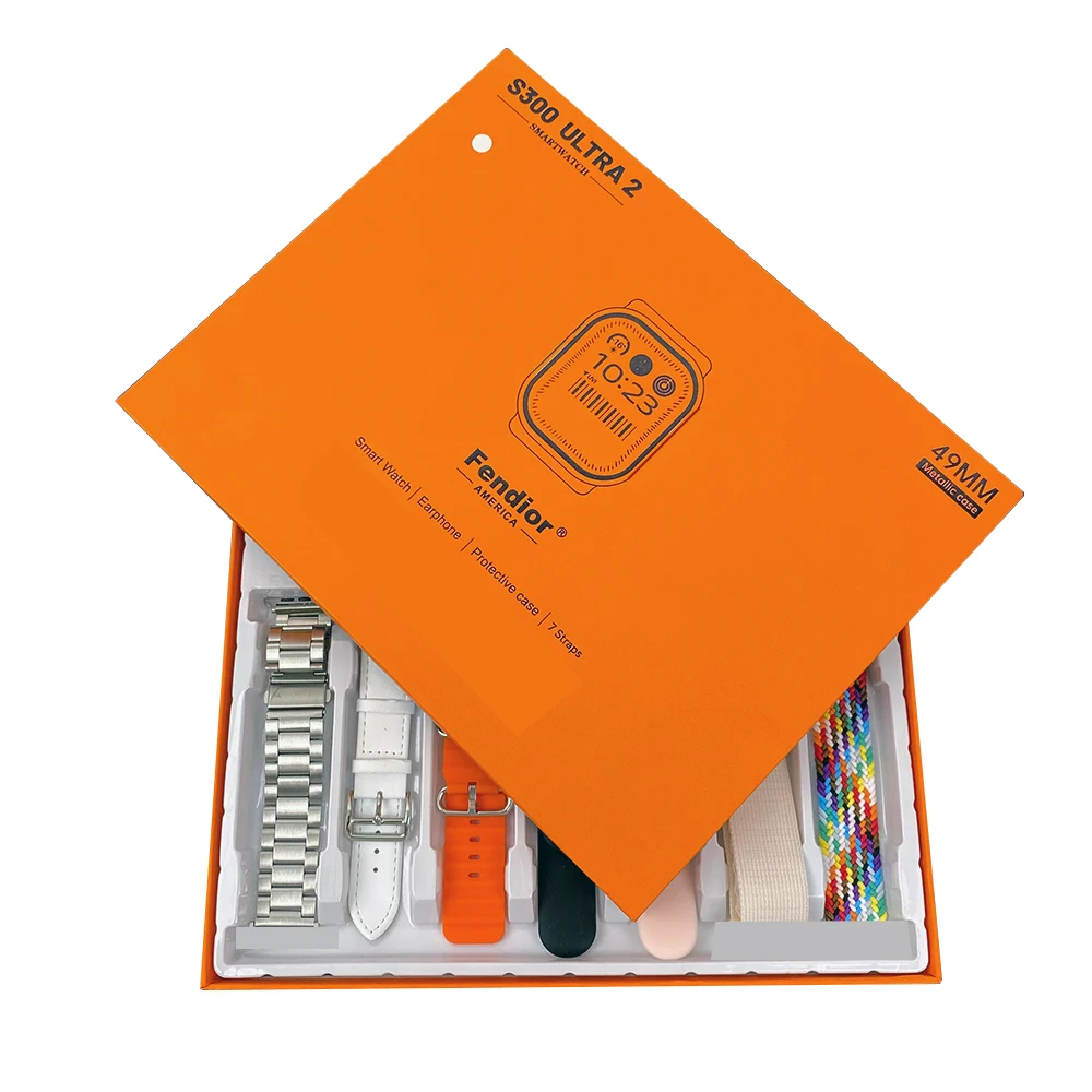 2023 New S300 Ultra 7 In 3 Smart Watch S100 Ultra 7 In 1 Straps Serie 9 ...