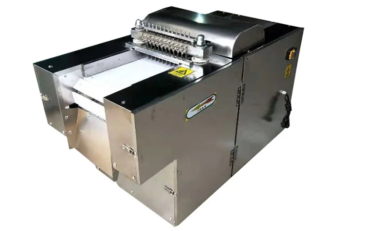 Frozen Beef Chicken Meat Block Cutting Cube Machine / Automatic Meat ...