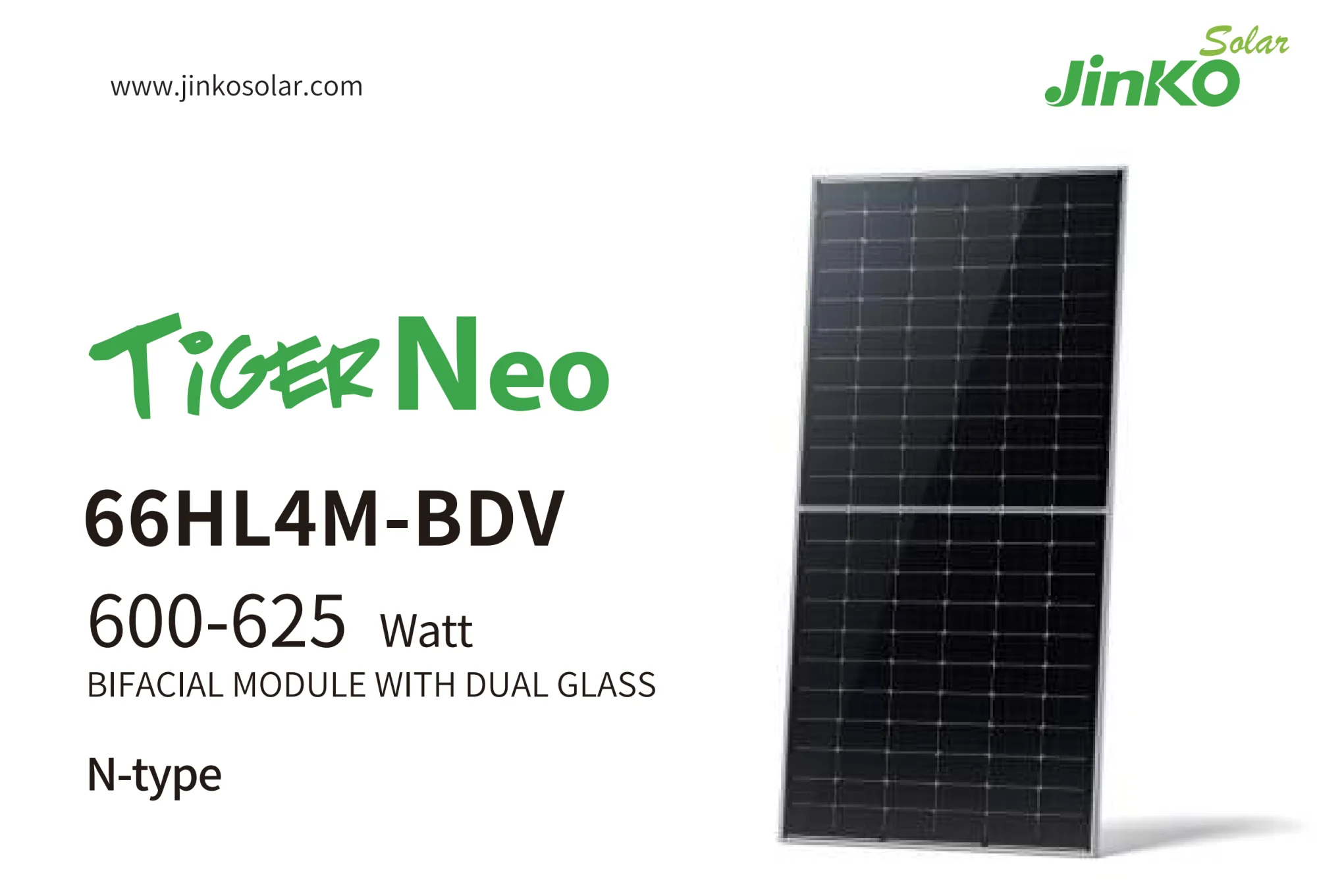 Jinko Tiger Neo Series Commercial N Type Solar Panels 600w 605w 610w ...