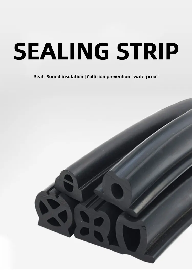 Customizable Profile Rubber Industrial windows Pipe Shape Door Strips ...