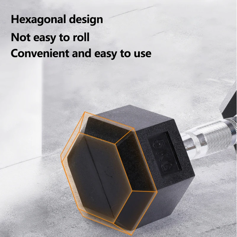 MKAS Custom Rubber Hexagon Dumbbells Hex Dumbbell Gym Dumbells High ...
