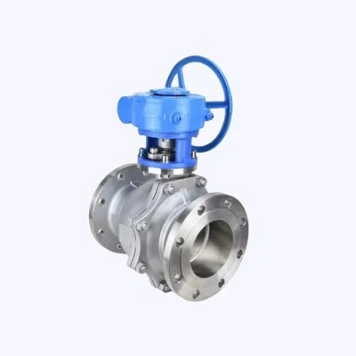 304 Stainless Steel Turbine Ball Valve Q347F-16P/25P Cf8 Cf8m Turbining Flange Valve Water Gas ...