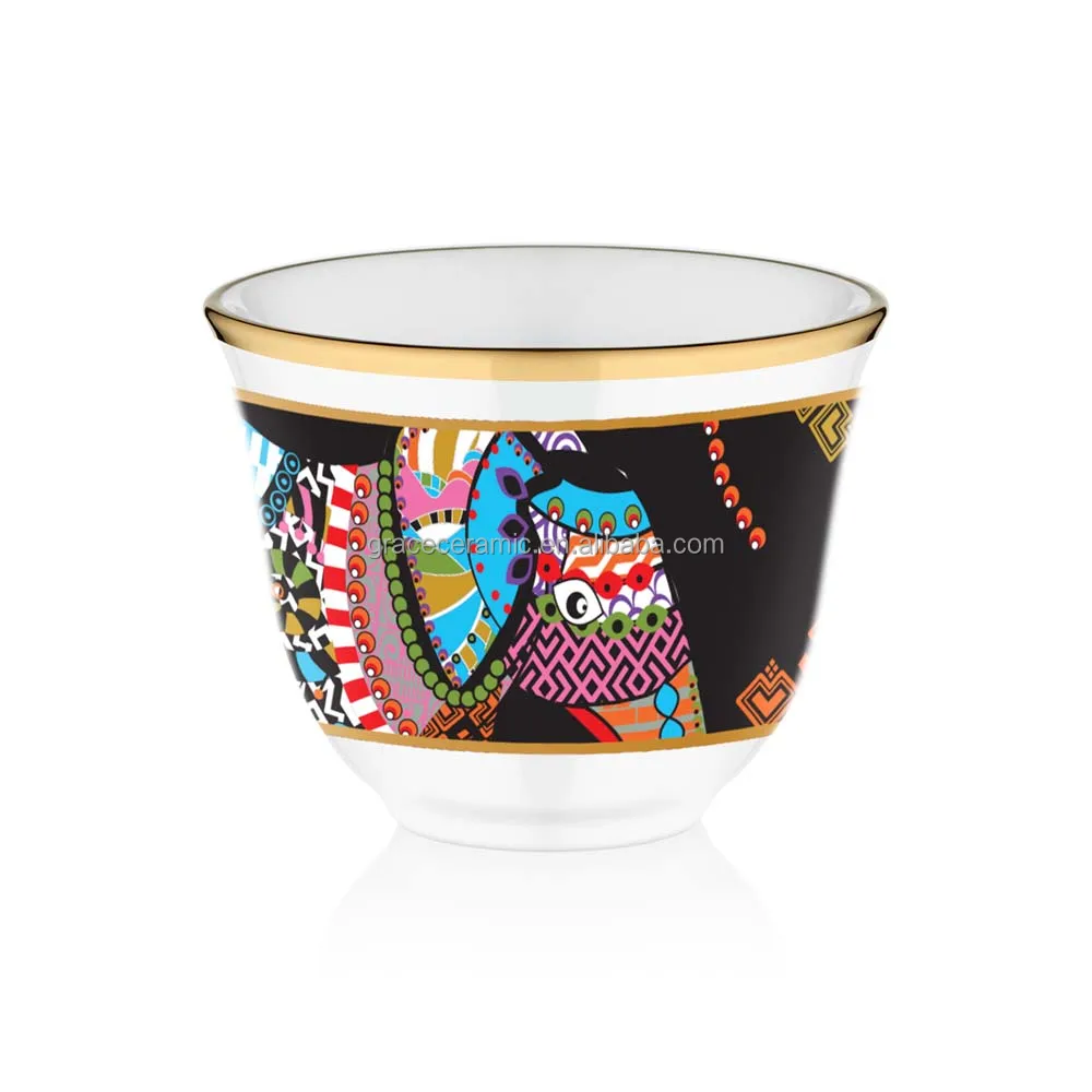 6pcs12pcs Luxury Modern Turkish Arabic Ethiopian Coffee Fine Porcelain ...