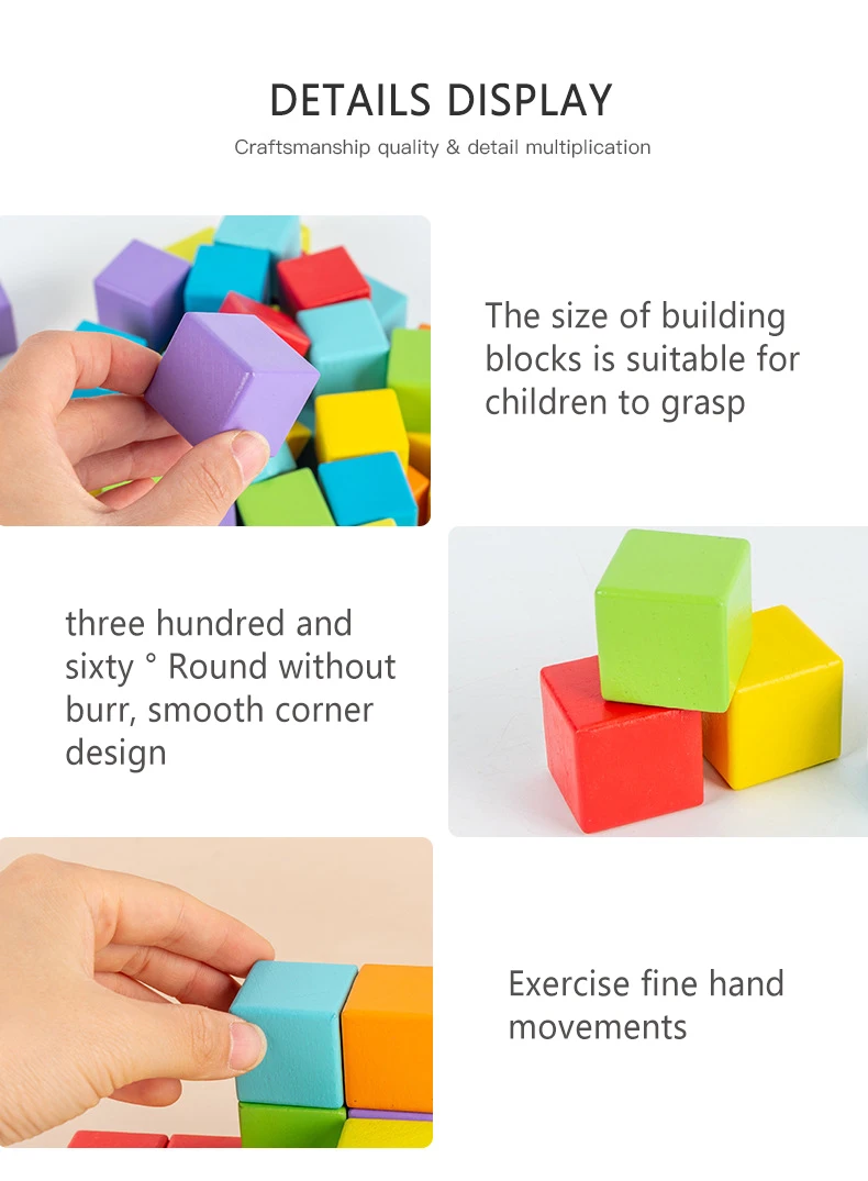 Children's Cube Space Thinking Building Blocks Preschool 3d Puzzle ...