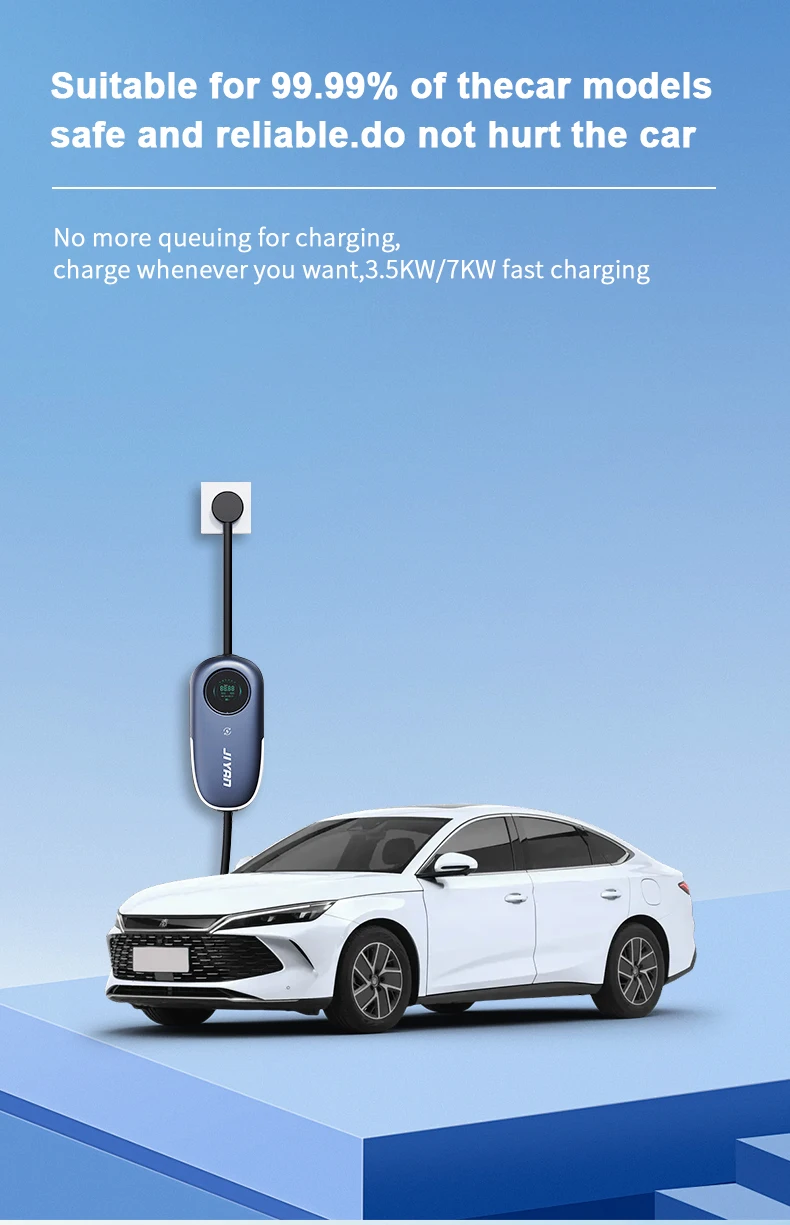 Portable 7.2kW EV Charger Fast Charging Pile with Smart App Control ...