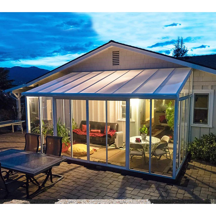 Movable Prima Sunroom - Retractable Roof & Pool Enclosure