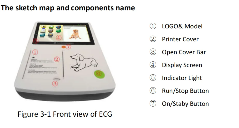 Portable Pet ECG Machine - VET ECG Equipment for Animals