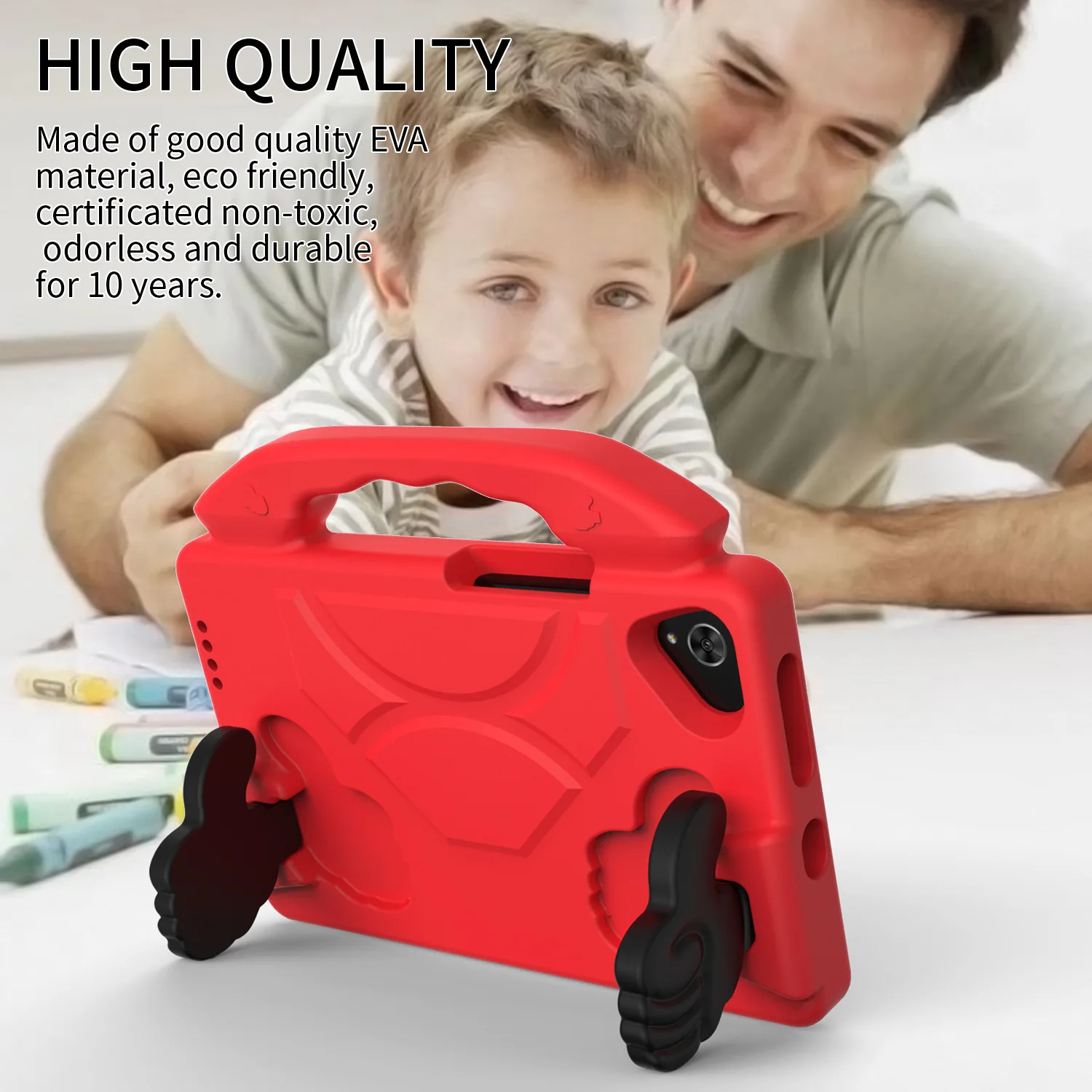 Factory Wholesale Kids Eva Stand Cover Case For Samsung Galaxy Tab A7 ...