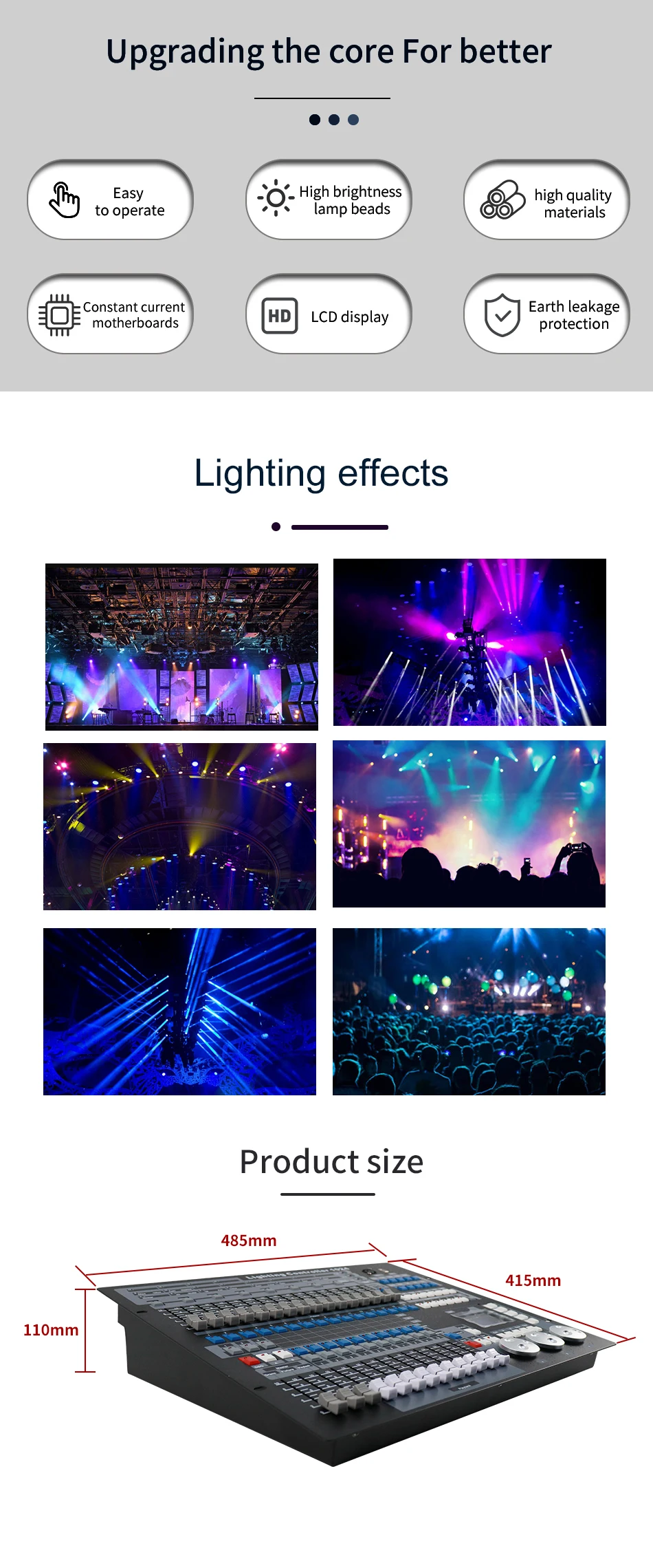 Lighting Accessories DJ Controller 1024 DMX Computer Light Control With ...