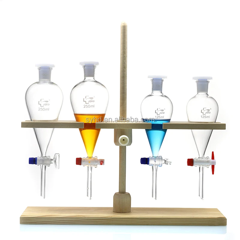 Glassware Cylindrical Pear Shape Graduate Funnel Separation Pear-shaped ...