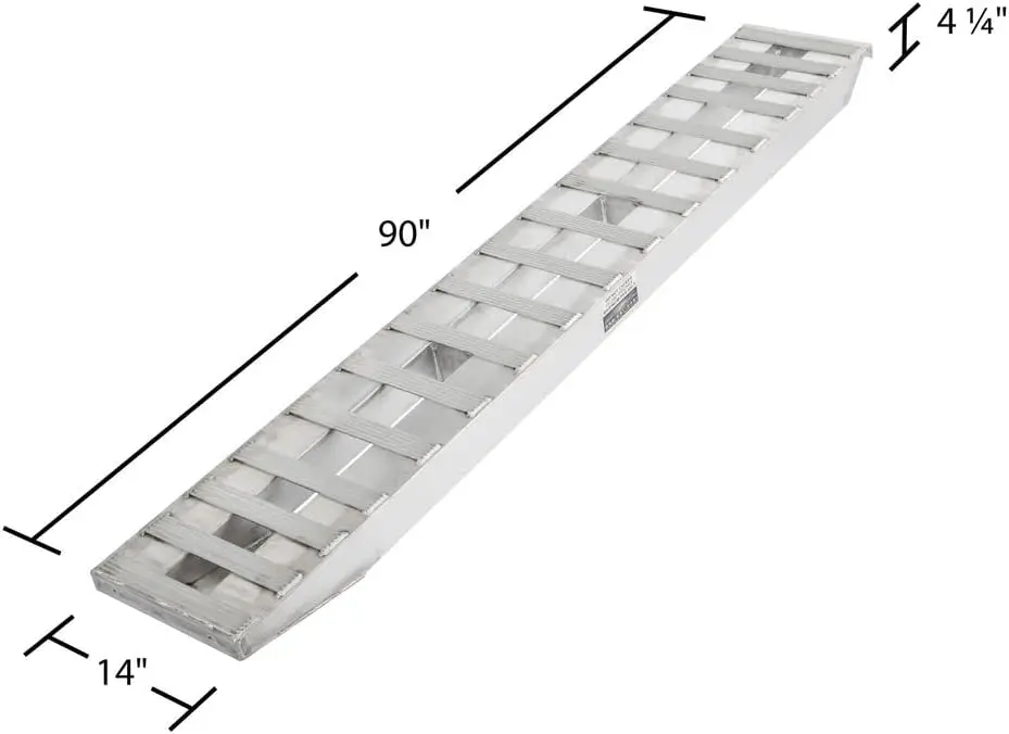 3Tons Heavy Duty Loading Dock Ramp Aluminum Load Ramp Forklift Loading ...