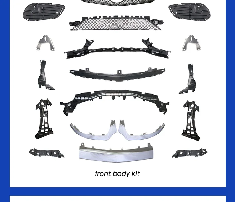 汽车车身套件w205 C级前保险杠后保险杠车身套件2058802305 2058856038，适用于benz W205 2015-2018 ...