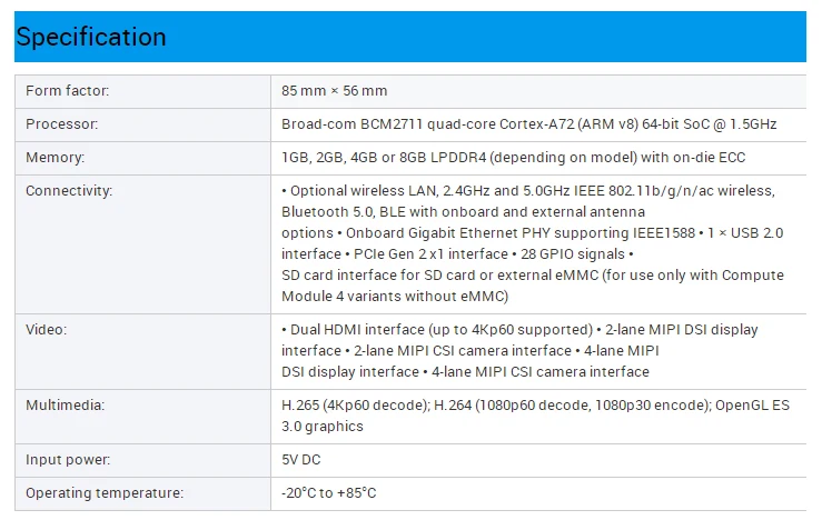 Raspberry Pi 4B - Versatile and Powerful Single Board Computer