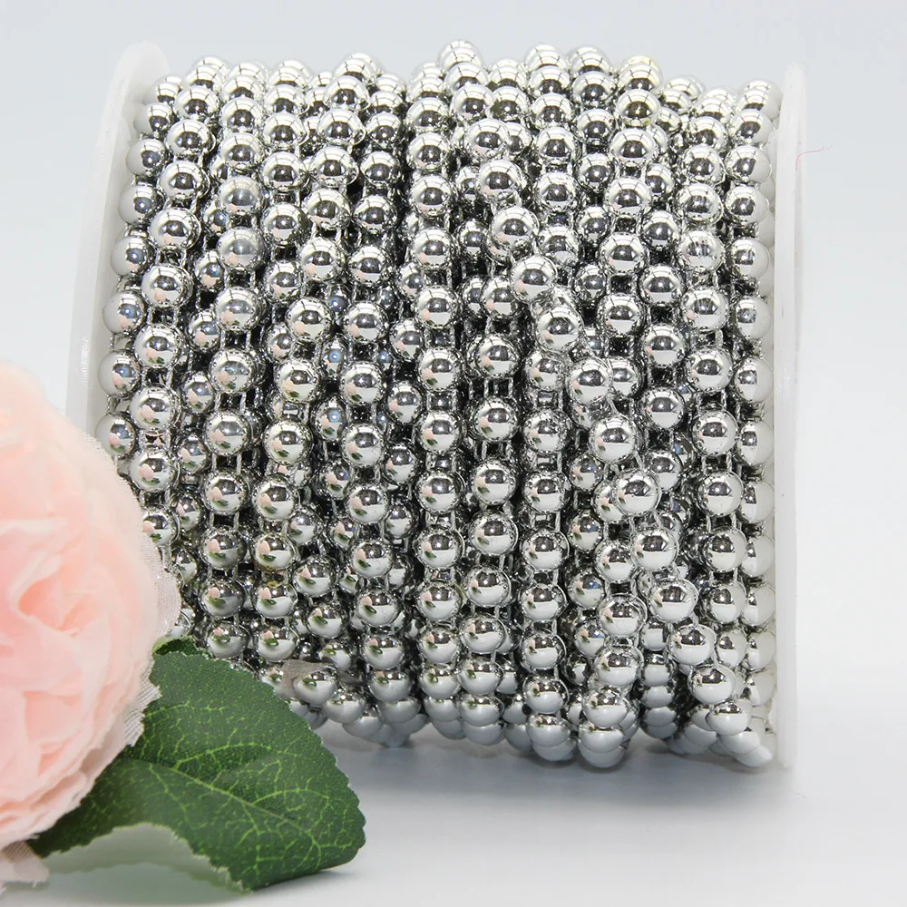 6mm ABS Semicircle Line String Beads Imitation Pearl Handmade DIY Bead ...