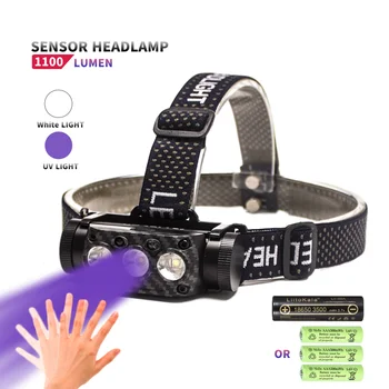 New Headlights Multi-function Induction Head Lamp 365nm Ultraviolet ...