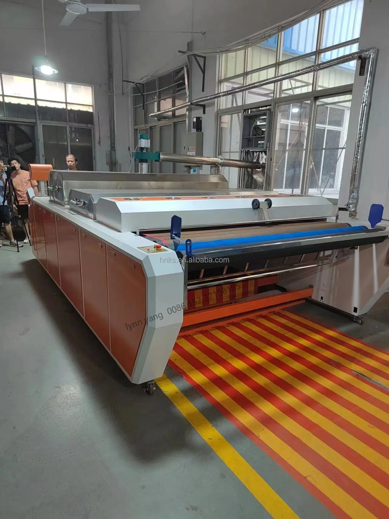 Fabric Drying And Heat Setting Finishing Shrinking Inspection Machine ...