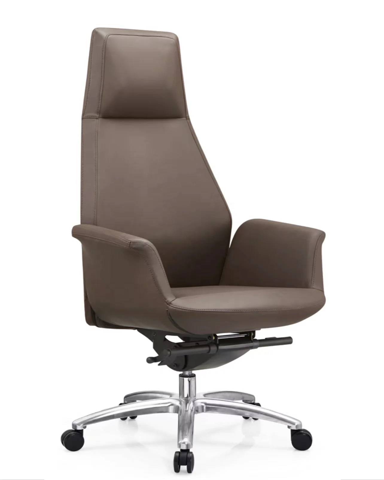 White Color High Back boss Leather Executive Ergonomic Office Chair ...