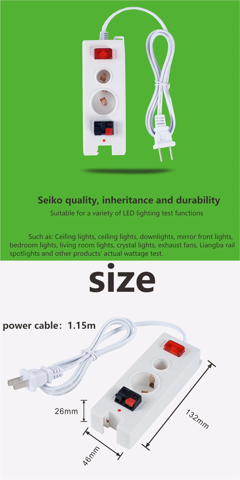 LED 4 Ports Test Lamp Stand - Quick & Reliable Light Test