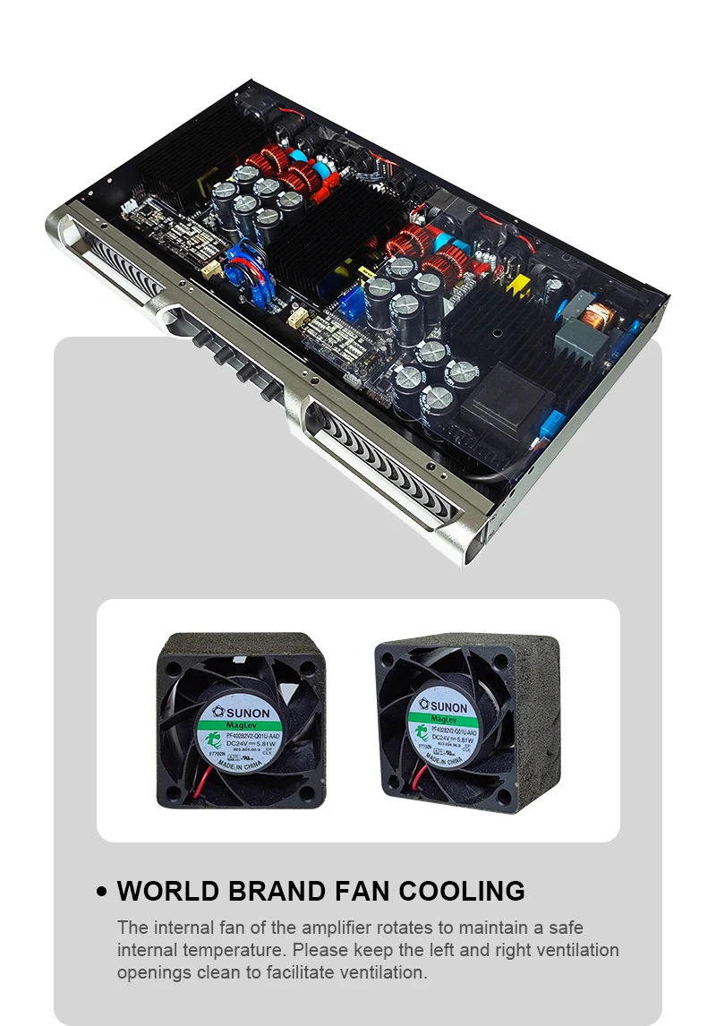 PFA6K4 SRM and PFC Class D 6000W 4-Channel Power Amplifier: Variable ...