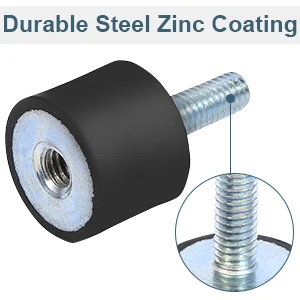Cylindrical Stud Vibration Isolation Mounts - JIUFU Rubber