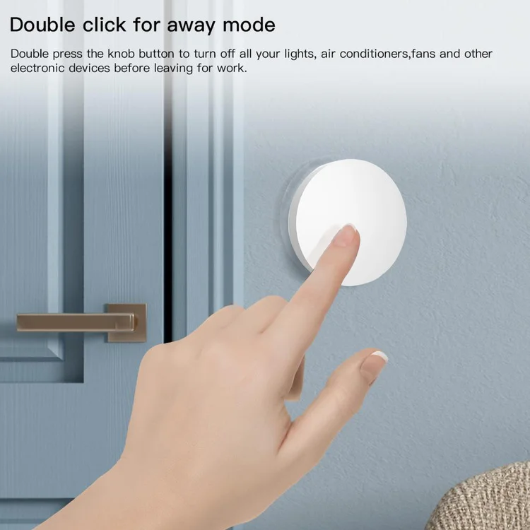 Round Smart Button Zigbee Smart Scene Button Wireless Home Smart ...