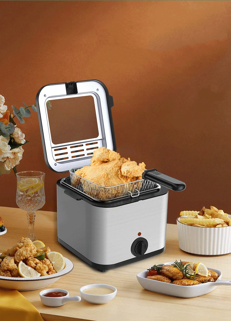 2.5l Electric Deep Fryer French Fries Frying Machine With Basket Fried ...