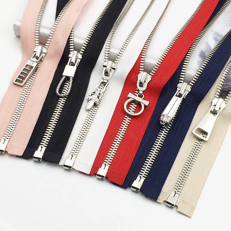 Custom Metal Waterproof Invisible Resin Nylon Zipper Puller Sliders ...