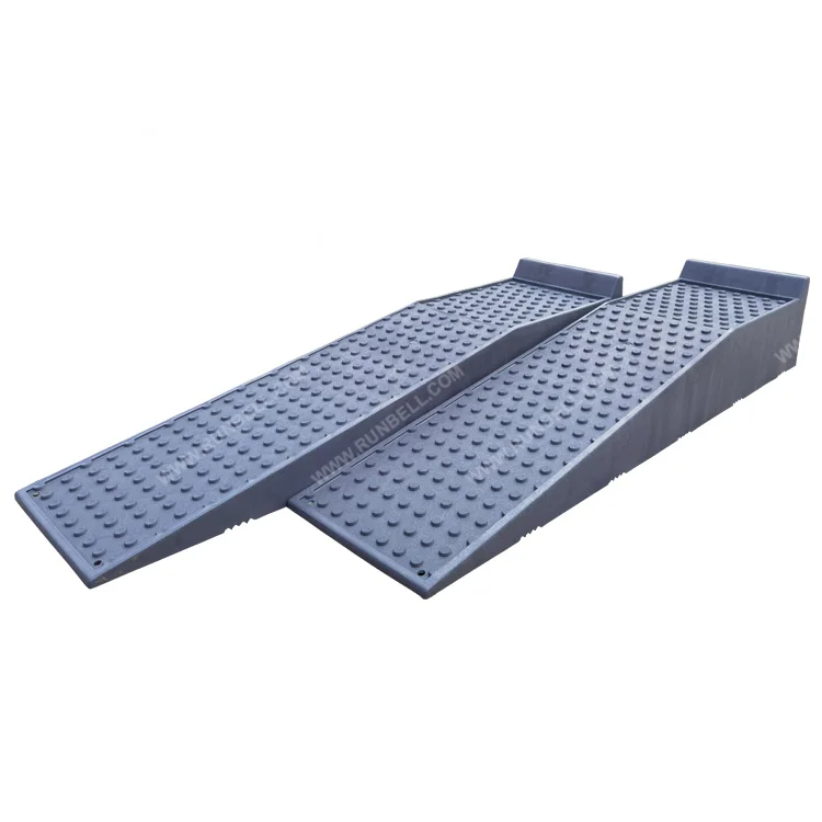 High Load Capacity Grey Vehicle Service Truck Ramps Heavy Duty Portable ...