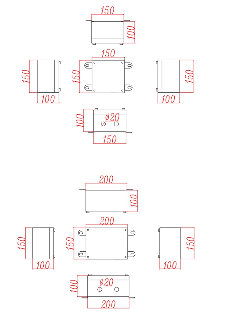 Custom 304 Stainless Steel Outdoor Waterproof Junction Box Ip66 Outdoor ...