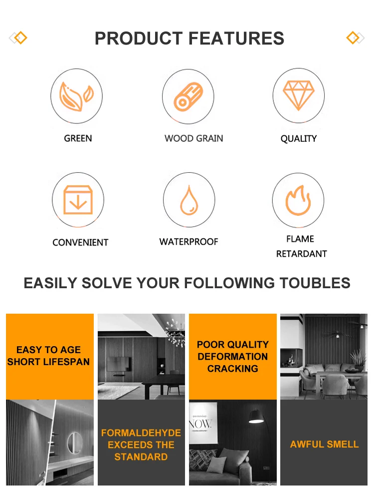 Wholesale Indoor Fluted Seamless Wave Slat Pvc Cladding Texture Slat ...