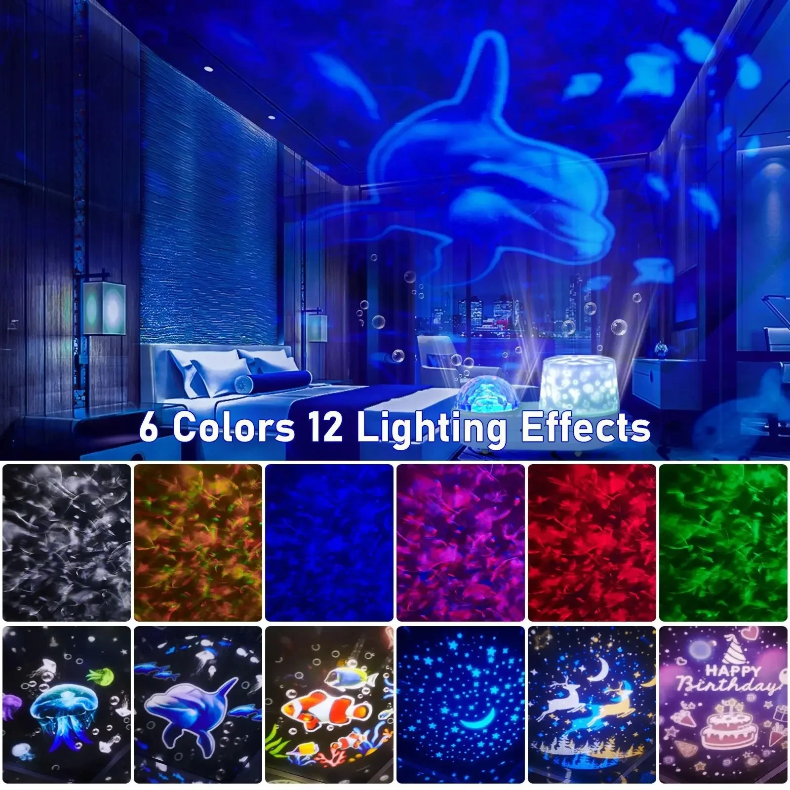 Ocean Starry Projector LED Night Light - Galactic Projection