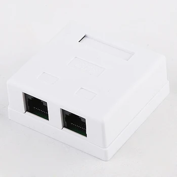 Rj45 Cat6 Dual Port Utp Surface Mount Box For Network Cable ...