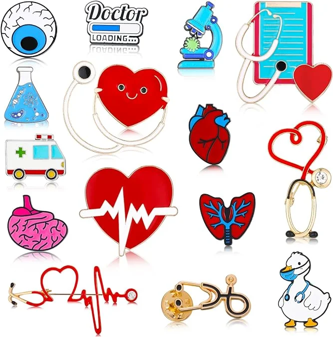 Custom Metal Enamel Pins for Doctors - Perfect Lapel Accessories