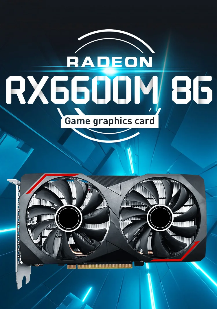 In Stock RX 6600M AMD Gaming Carte Graphique GDDR6 192bit