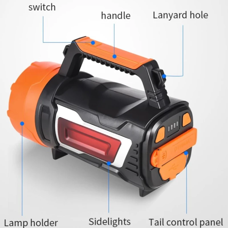 Factory 1500lumen 8800mah Lantern Worklight Spotlight Searchlight ...