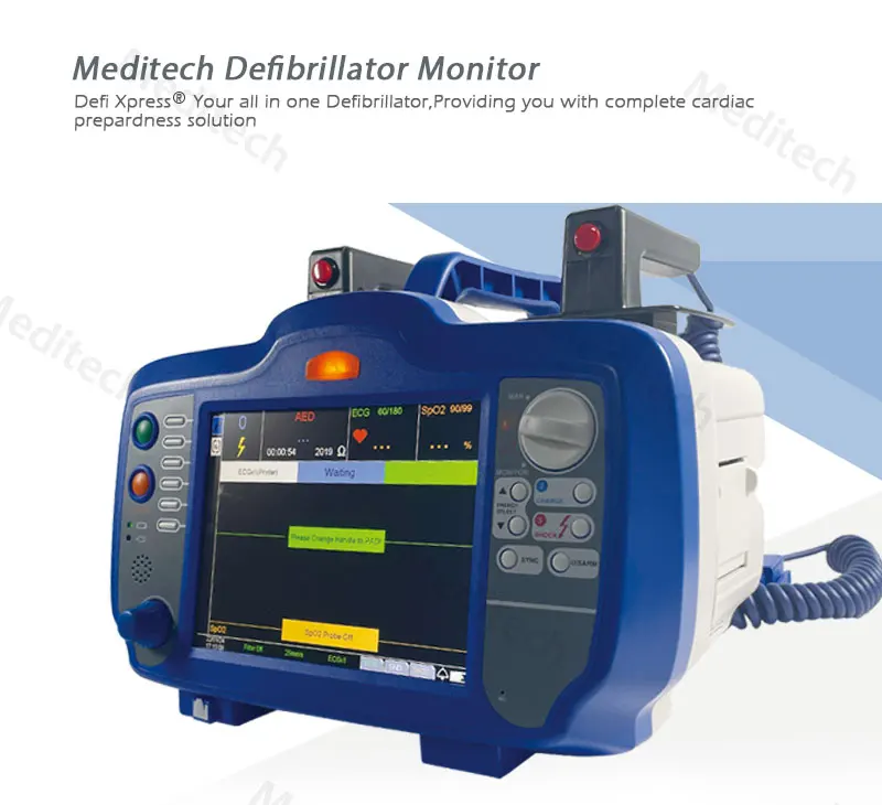 Hospital Emergency Biphasic Defibrillator Monitor Defi Xpress With Ce ...