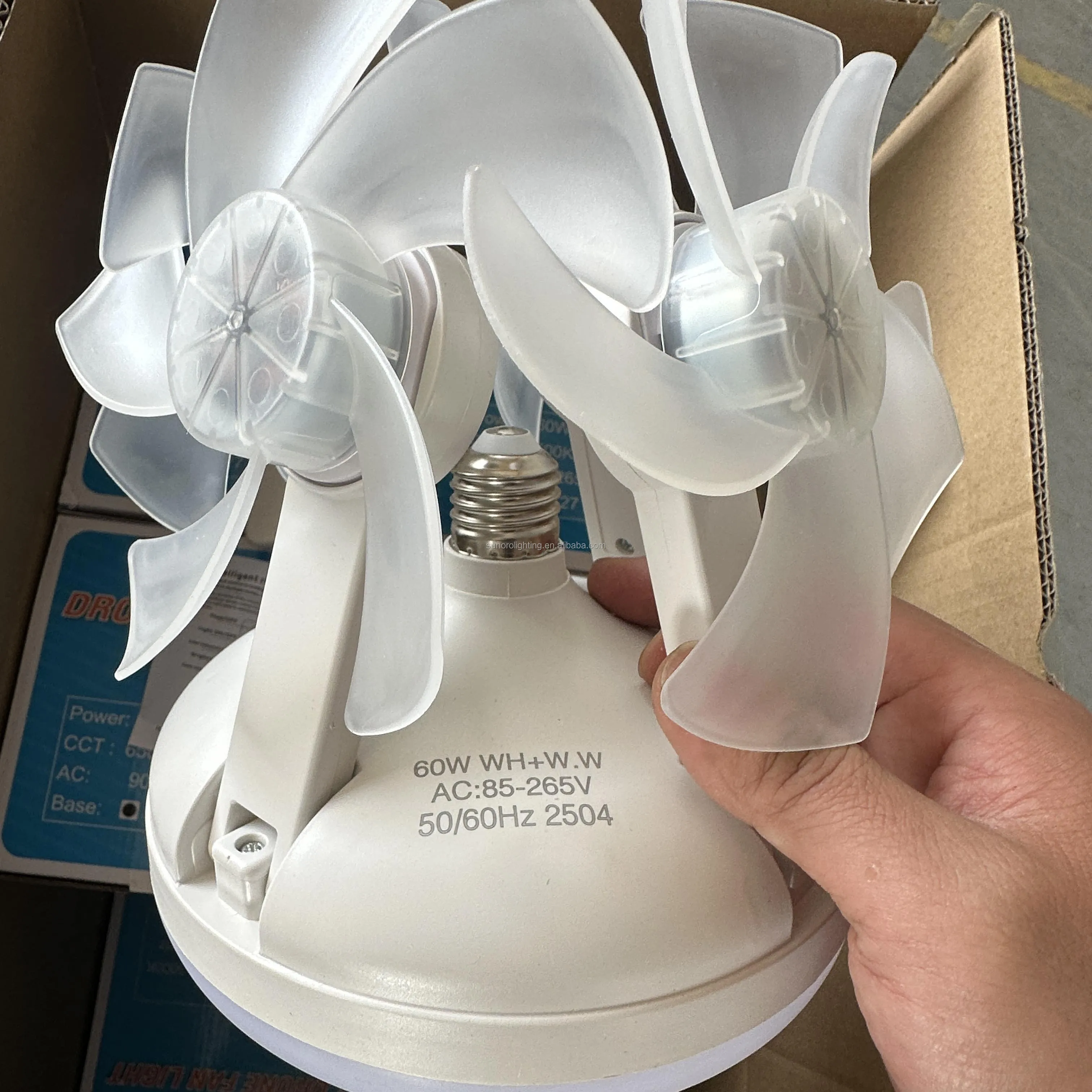 2025 Foldable LED Drone Silent Fan Light - 60W Ceiling Lights
