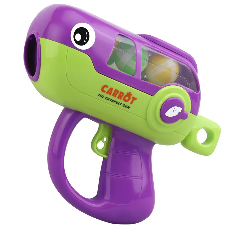 New Children Funny Carrot Shooting Sticky Balls Cute Carrot Gun Fidget ...