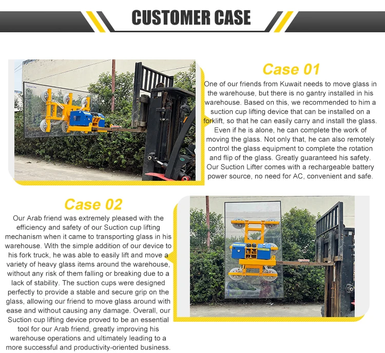 Electric Glass Suction Cup Lifting Equipment With Forklift - Buy ...
