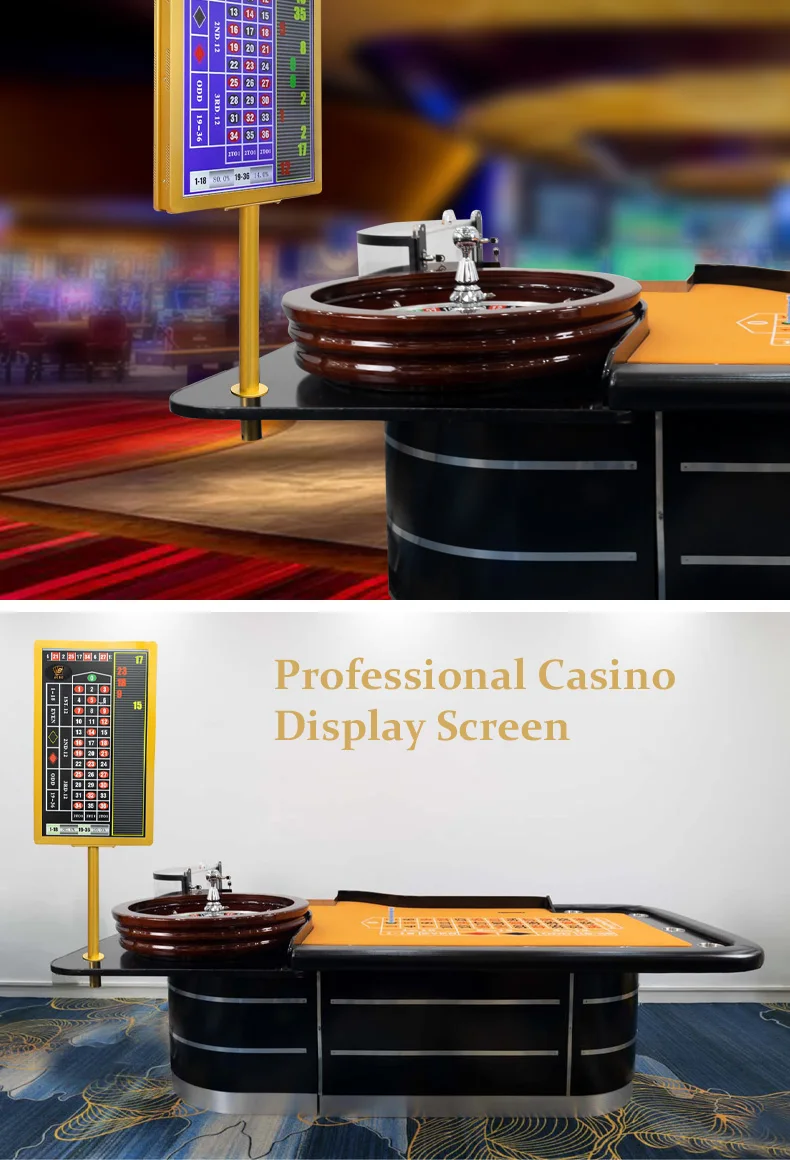 27 Inch Custom Double-Sided Host Casino - Roulette Screen