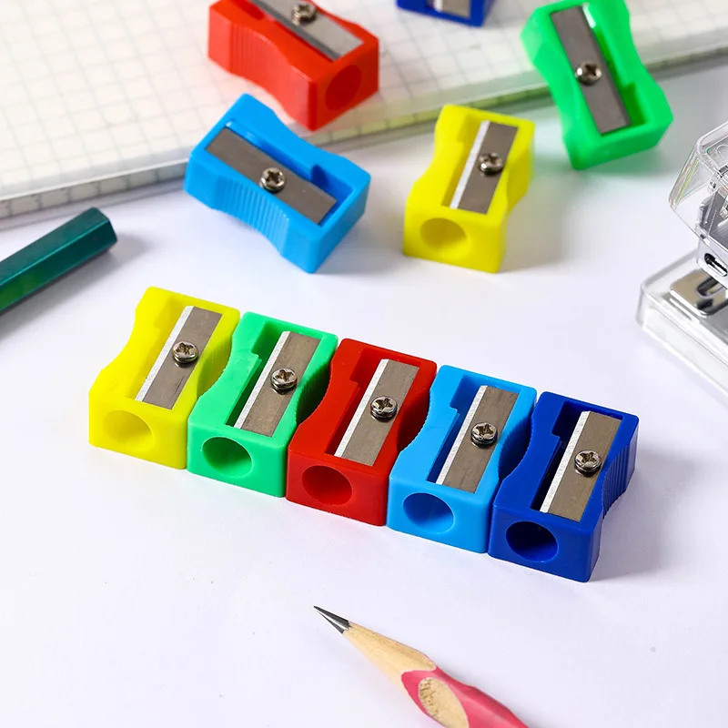 Hot Sale Mini Pencil Sharpener One Hole Plastic Pencil Sharpening Tool ...