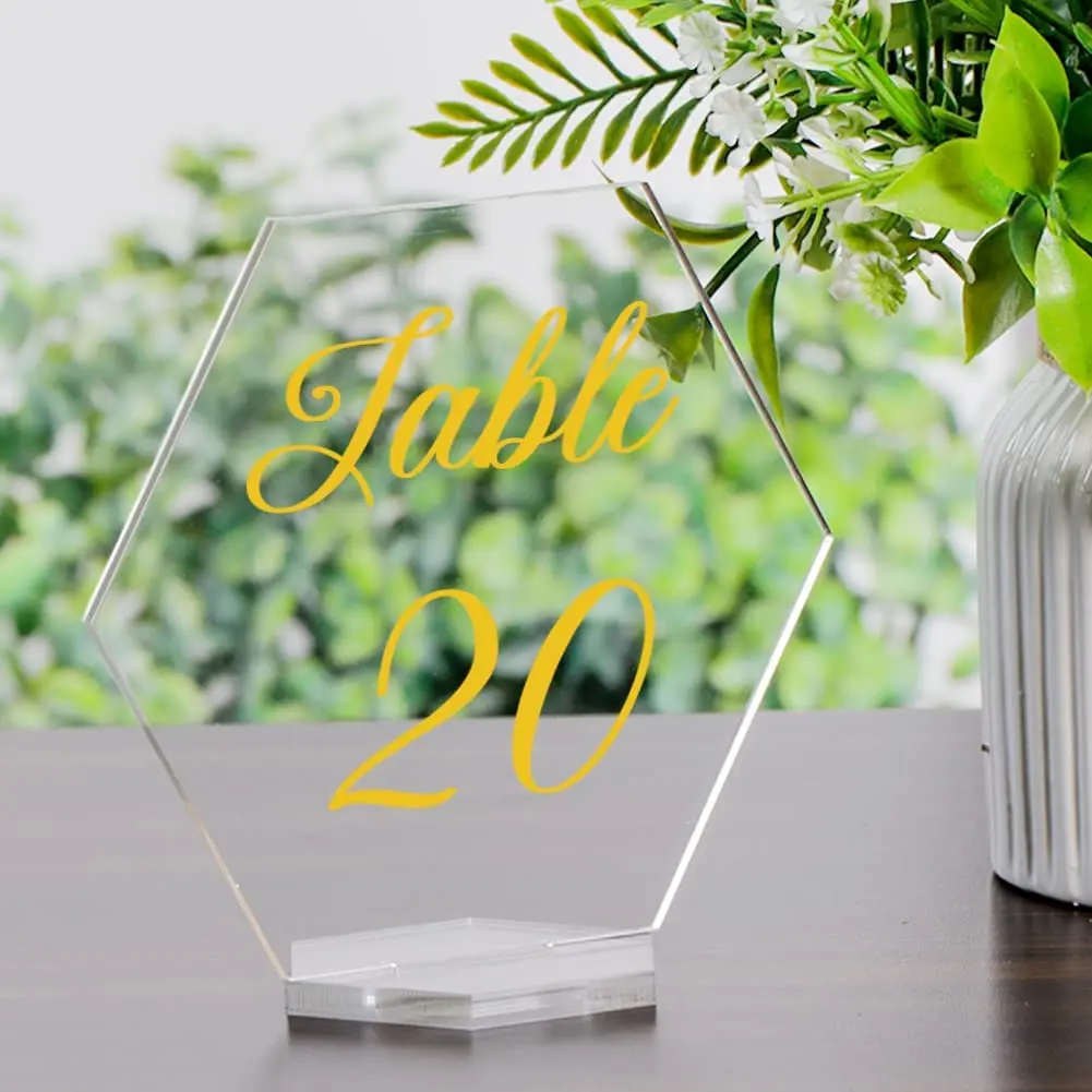 Acrylic Table Number Holders