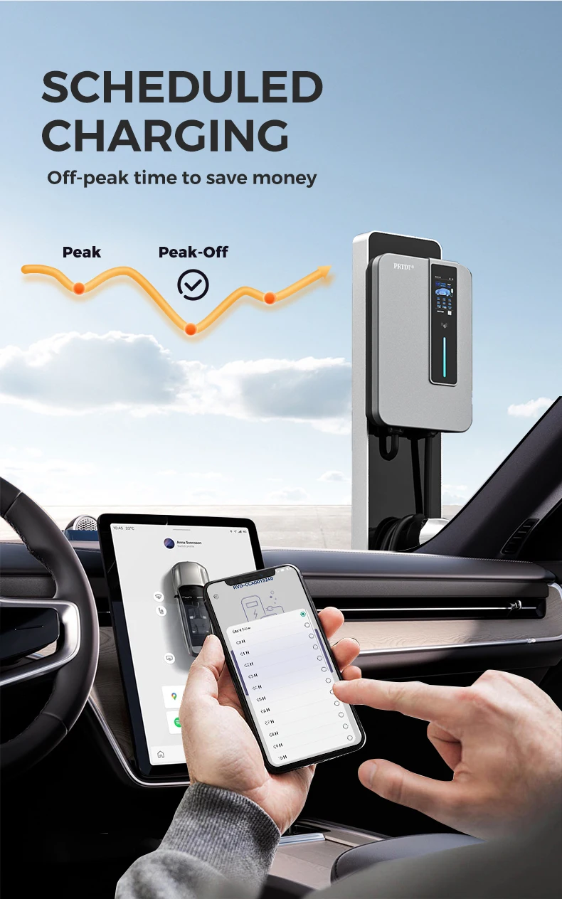 RUIVANDA EV Charger Smart EVSE Wallbox 7kw AC EV Fast Electric Car ...
