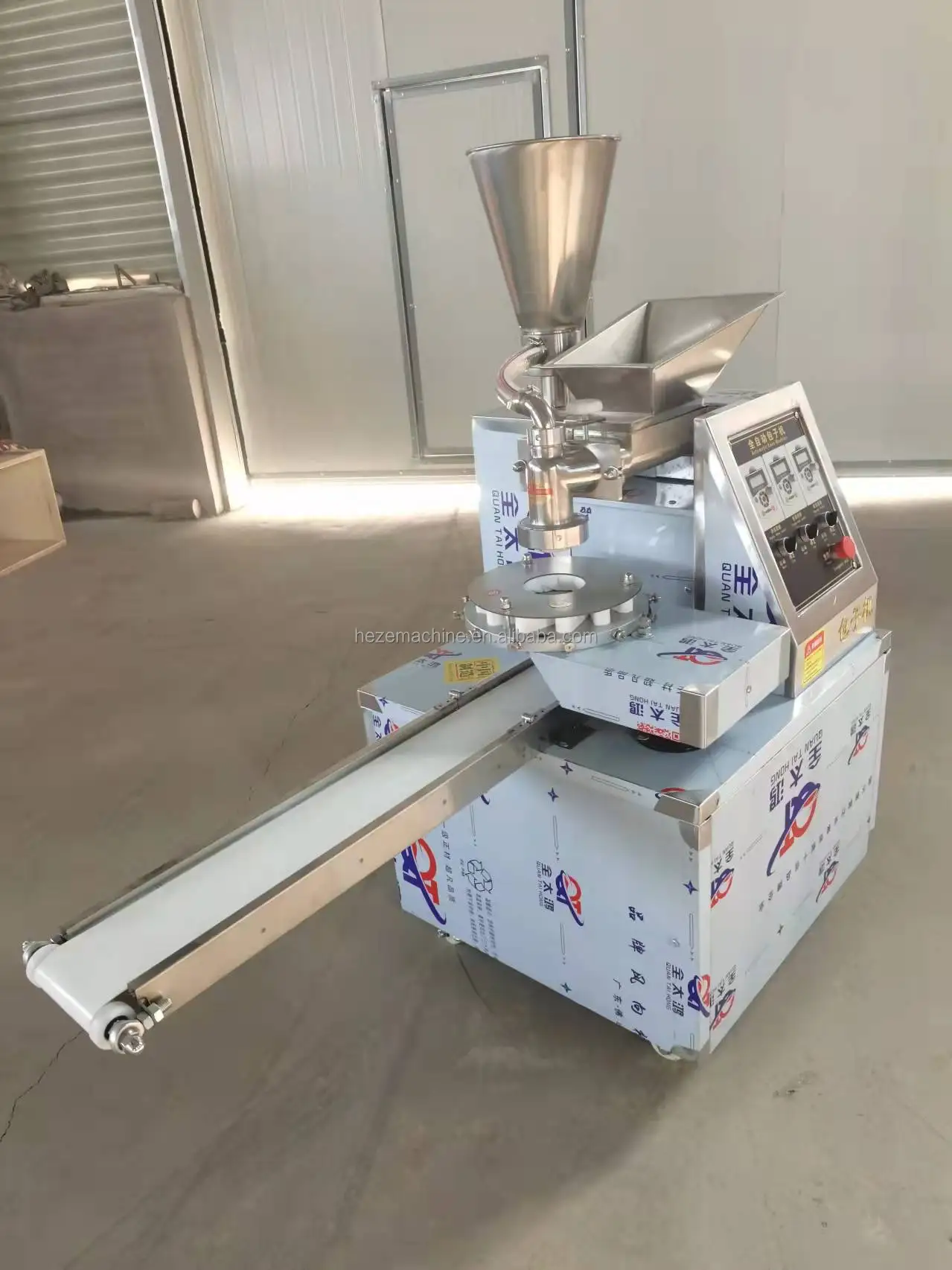 Industrial Automatic Steamed Stuffing Bun Momo Maker / Chinese Baozi ...