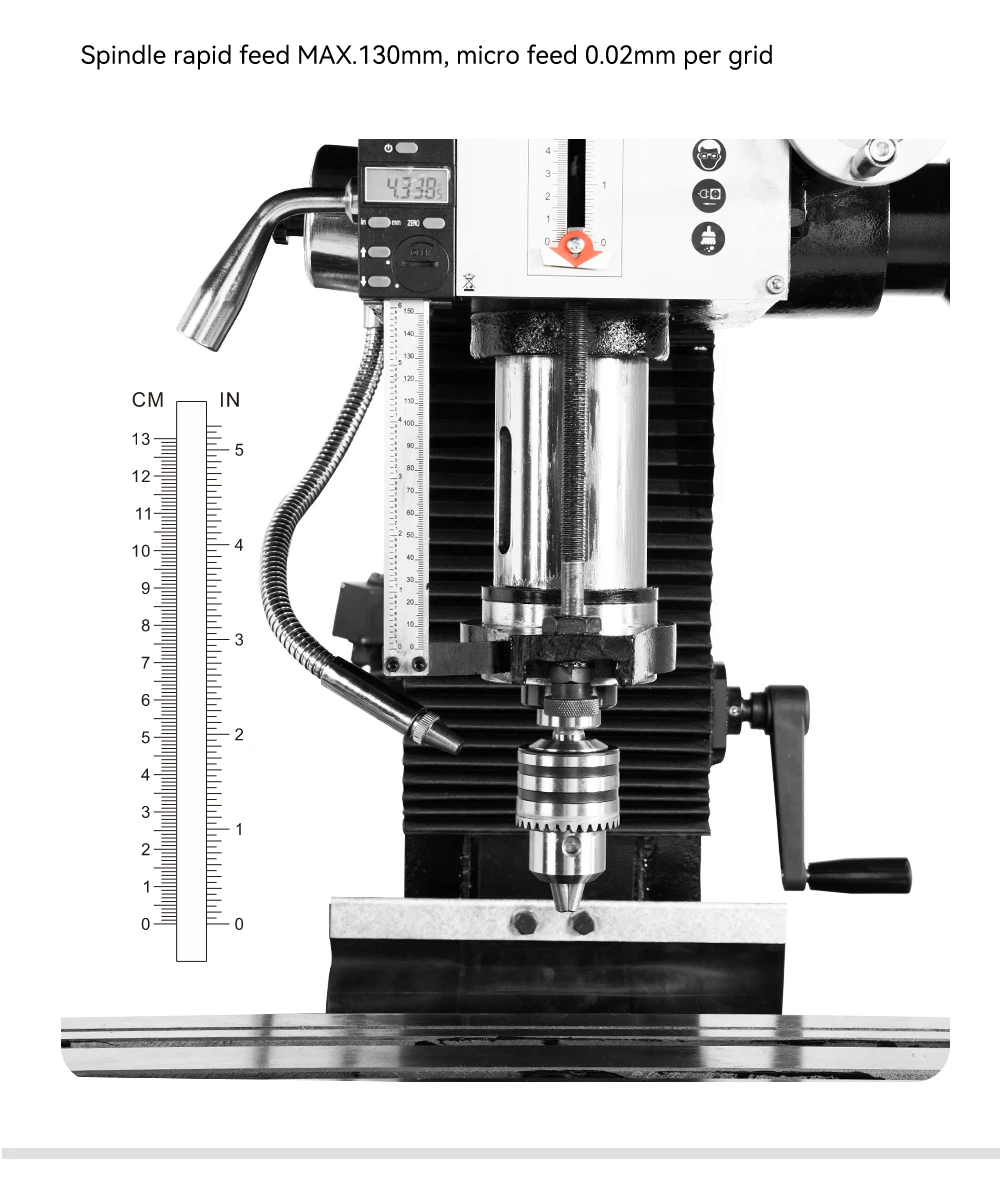 7045 Mini CNC Metal Mill Drill Machine Large Worktable School Factory ...