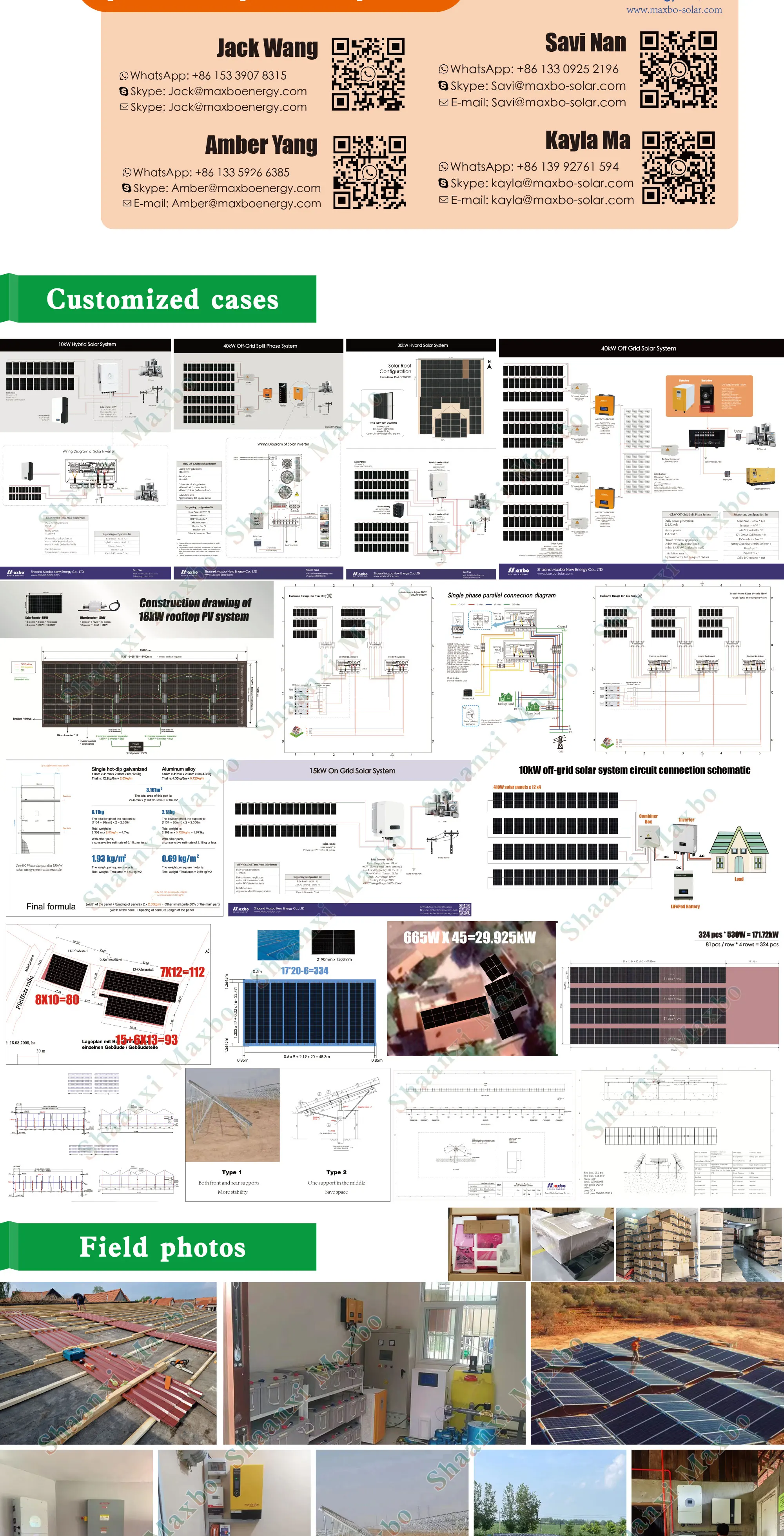 Maxbo Solar 1000 Watt Balcony Solar System Solar Power On Grid Micro ...