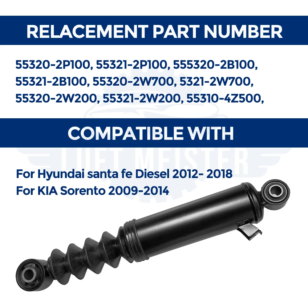 LUFT MEISTER Rear Shock Absorbers for Hyundai Santa Fe & KIA Sorento