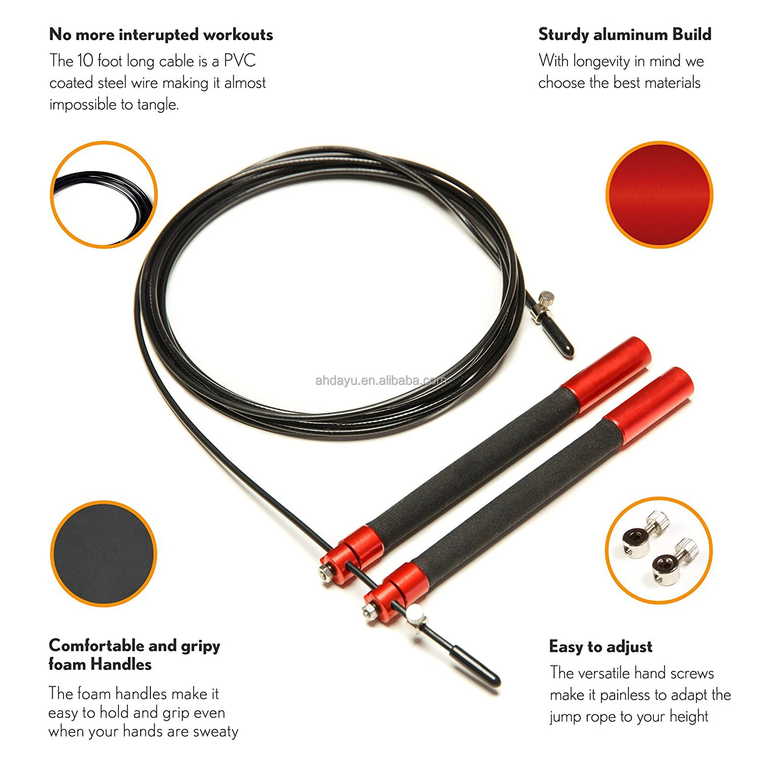 Colorful Wholesale Adjustable Aluminum Speed Skipping Rope - Buy All ...