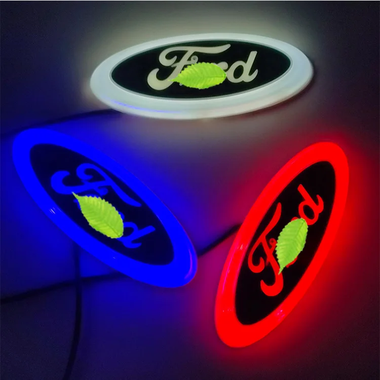 4d/5d Car Tail Rear Logo Badge Car Front Grill Led Light Up Badge ...